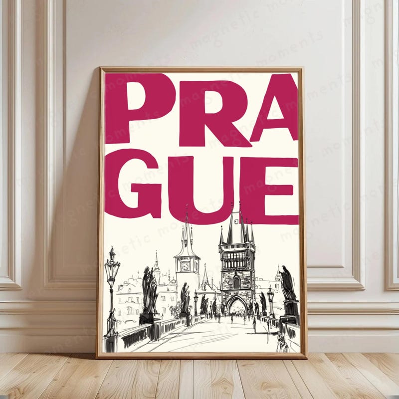 Prague Poster - Etsy