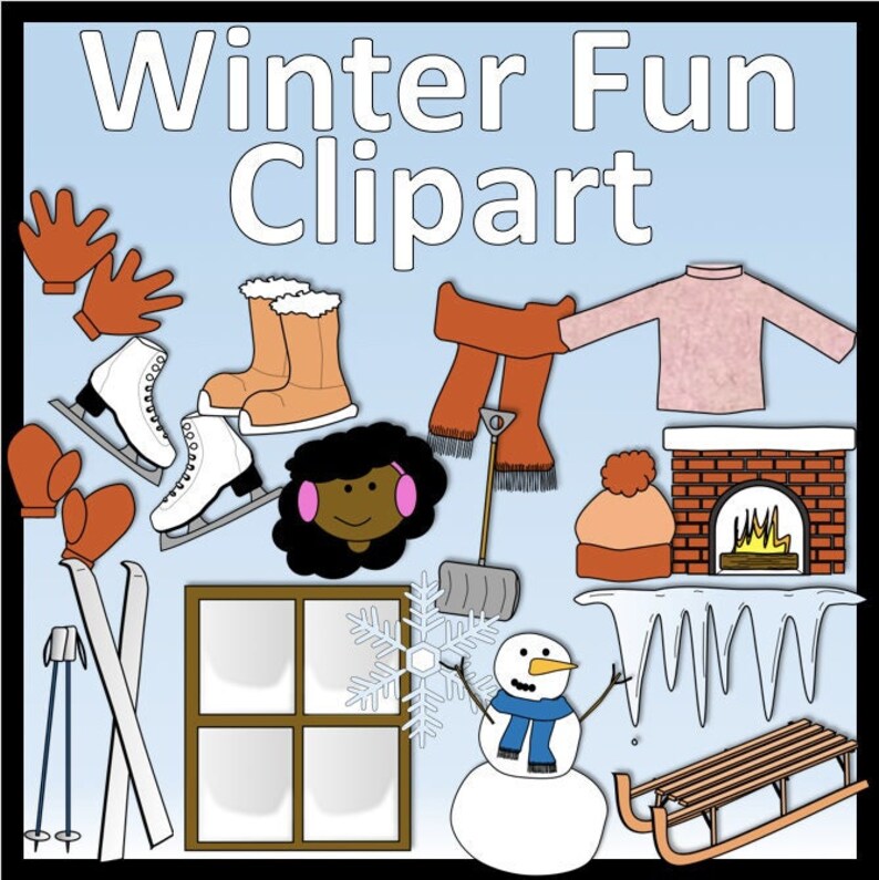 Winter Clipart - Etsy