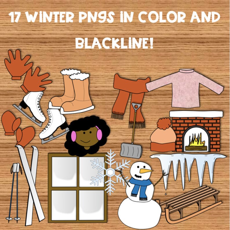 Winter Clipart - Etsy