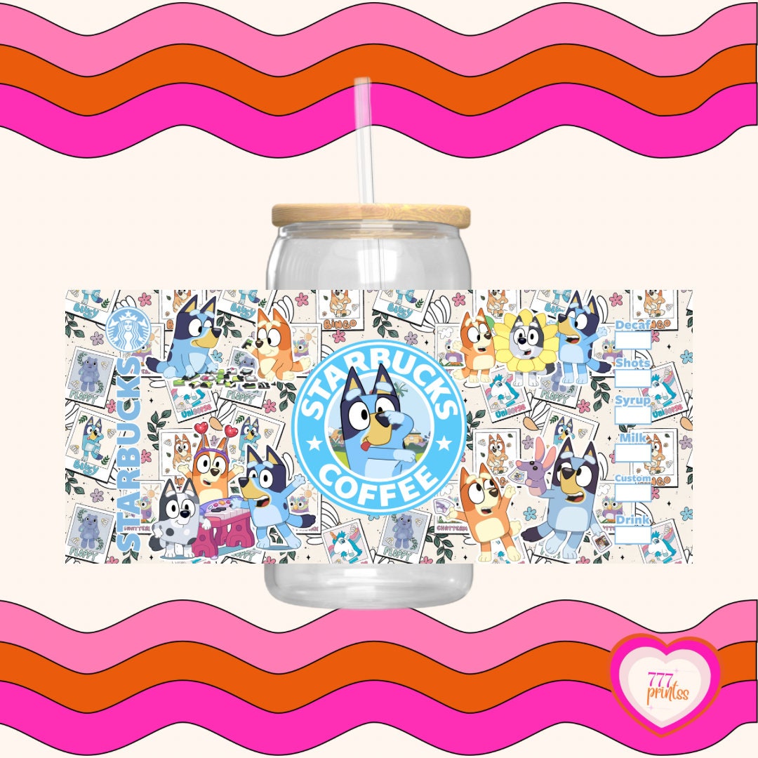 Bluey Starb UV DTF Cup Wrap - Etsy
