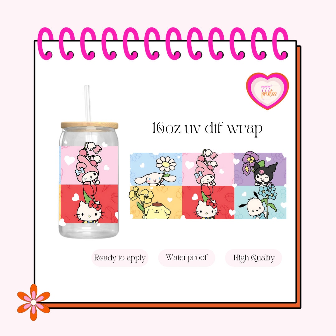 Sanrio Crew UV DTF Cup Wrap - Etsy