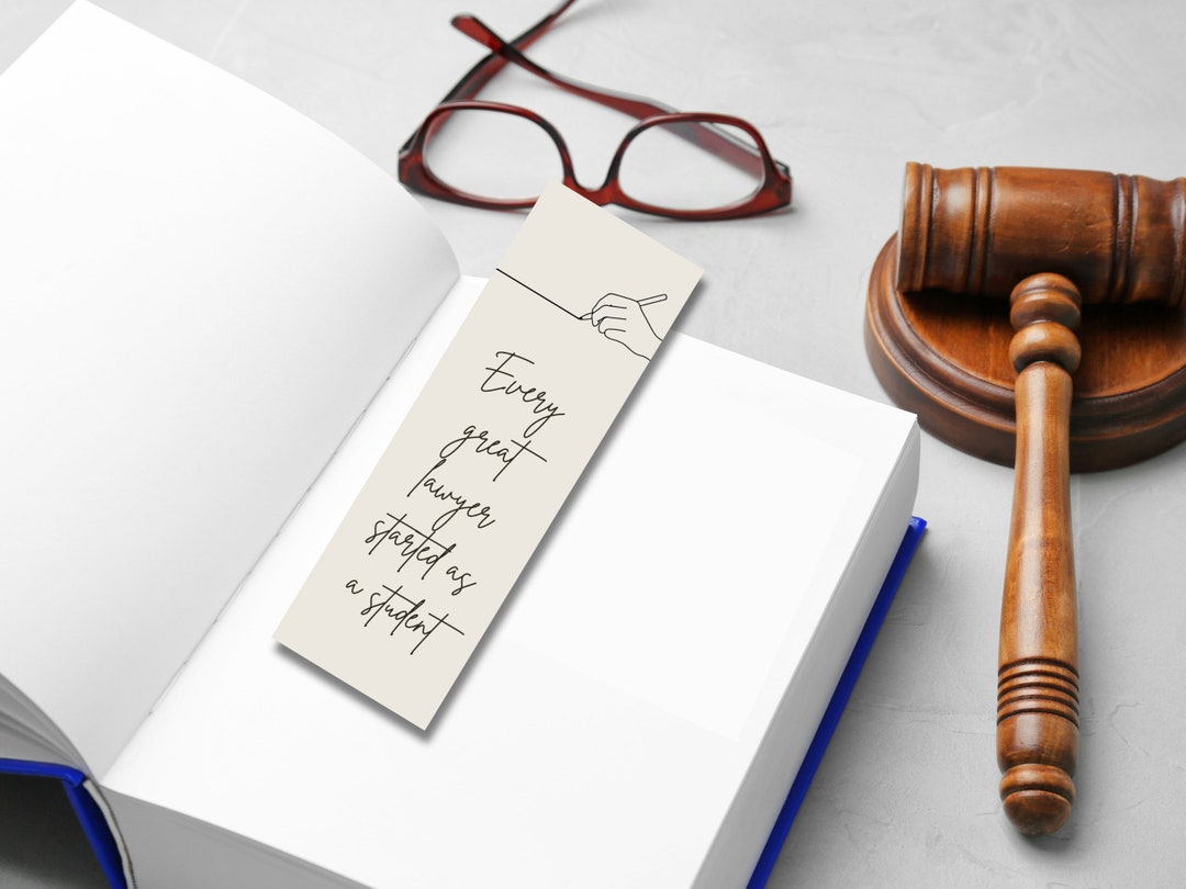 Motivational Bookmarks for Law Students, Digital Bookmarks, Law ...