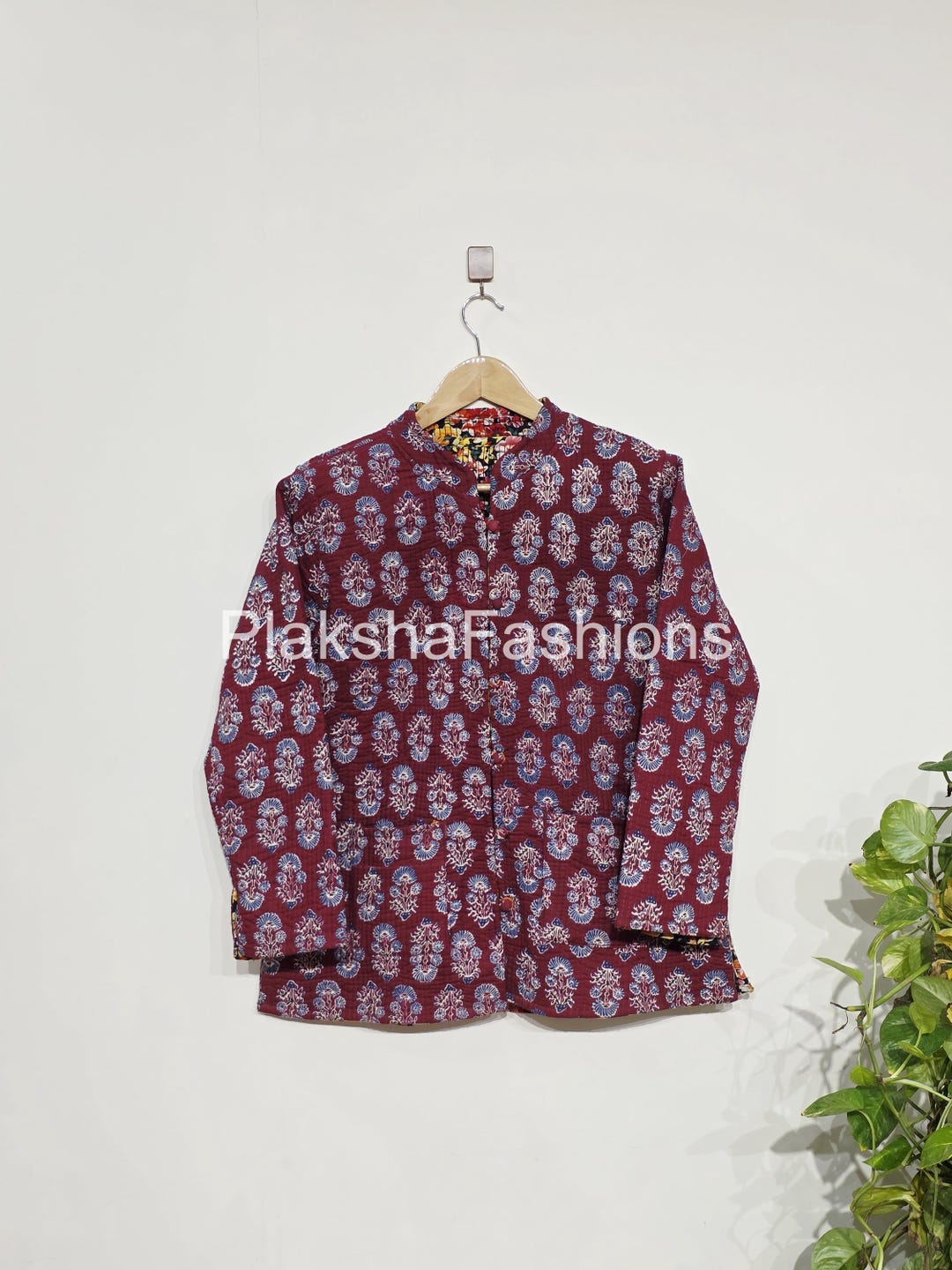 Ethnic Short Quilted Short Jackets, Button Closer Jacket | Women’s ...