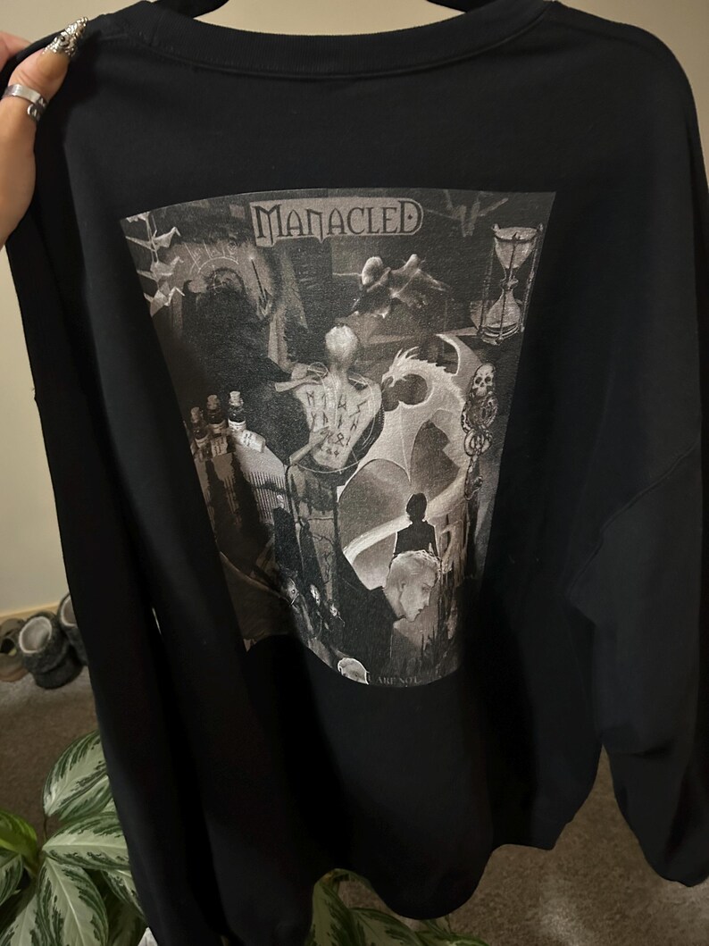 Manacled High Reeve Draco Paper Crane Crewneck Sweatshirt Handmade Gift ...