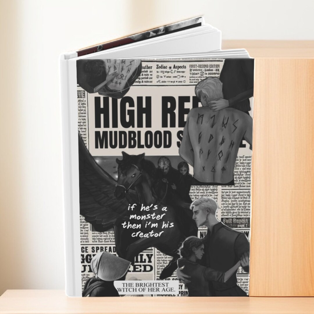 Manacled Dramione Fanfiction Collage Art Hardcover Journal | Draco ...