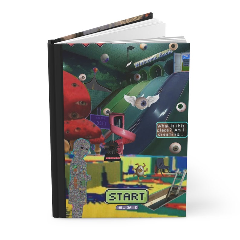 Weirdcore Surrealism Art Collage Journal| Handmade Gift, Birthday Gift ...