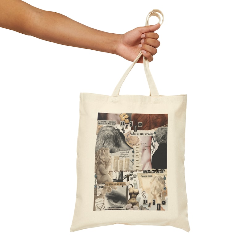 High Reeve Draco Manacled Collage Art Cotton Canvas Tote Bag | Draco ...