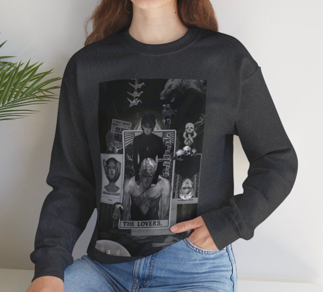 Manacled High Reeve Draco Paper Crane Crewneck Sweatshirt | Handmade ...