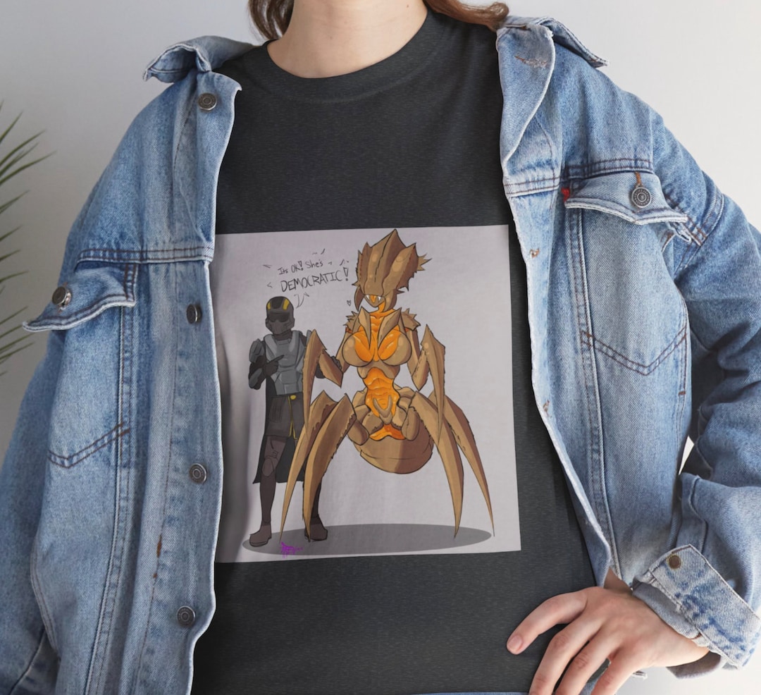 It's Okay She's Democratic Bile Titan Terminid Art Shirt Helldivers ...
