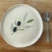Handmade Ceramic Plate With Hand-painted Olive Tree – Rustic ...