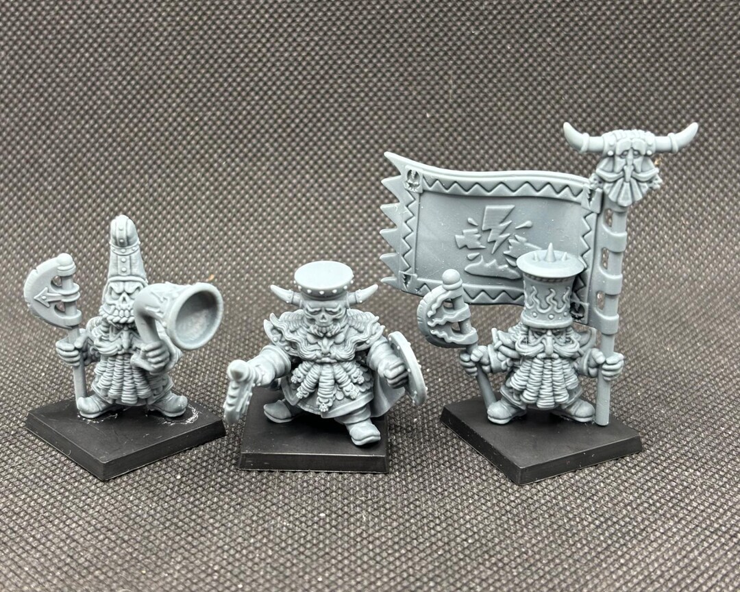 Dwarf Infantry Alternative Command Group - Evil Dwarf Army - Etsy
