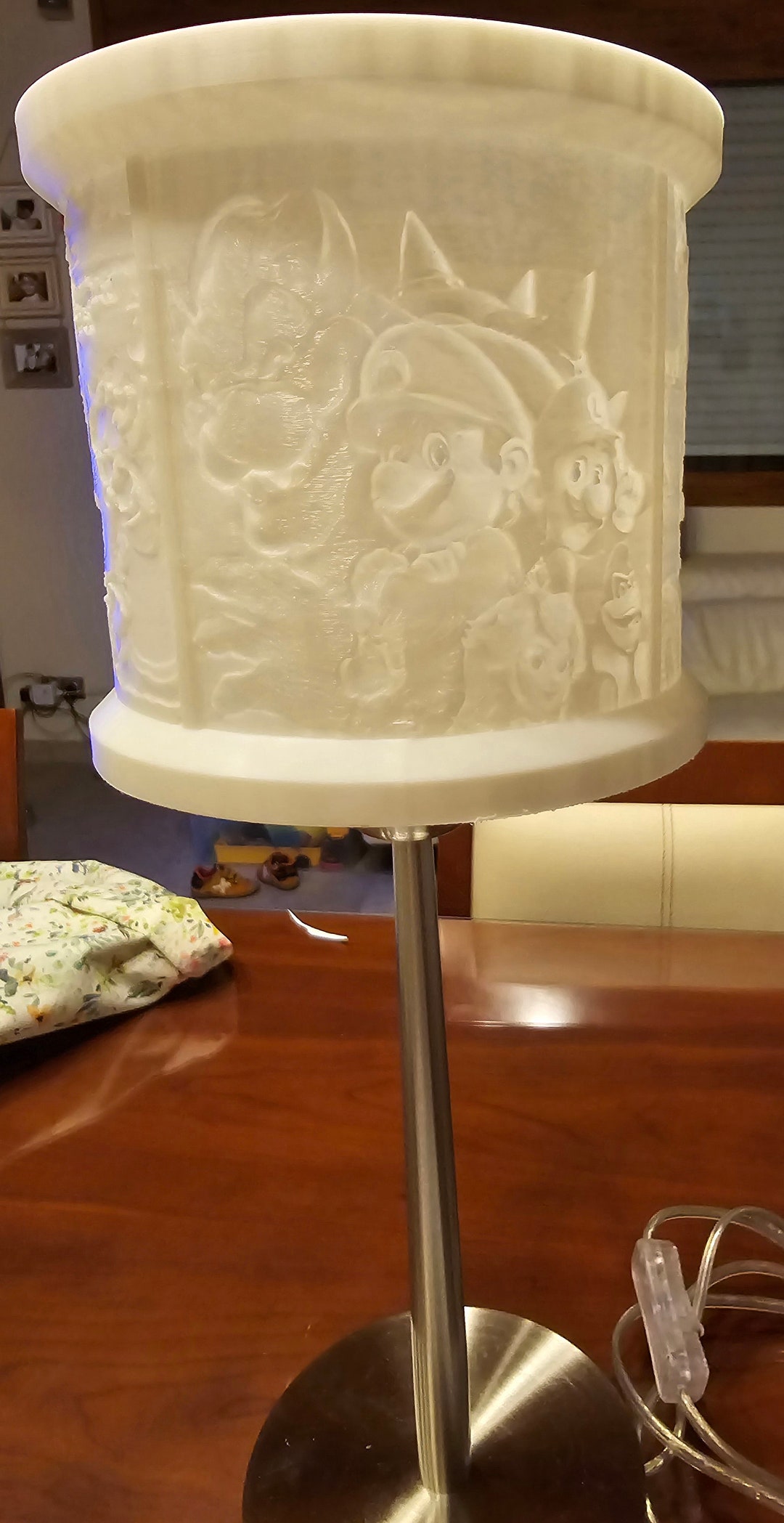 Lampe Litofania Super Mario Bros avec 4 photographies Consommation de ...