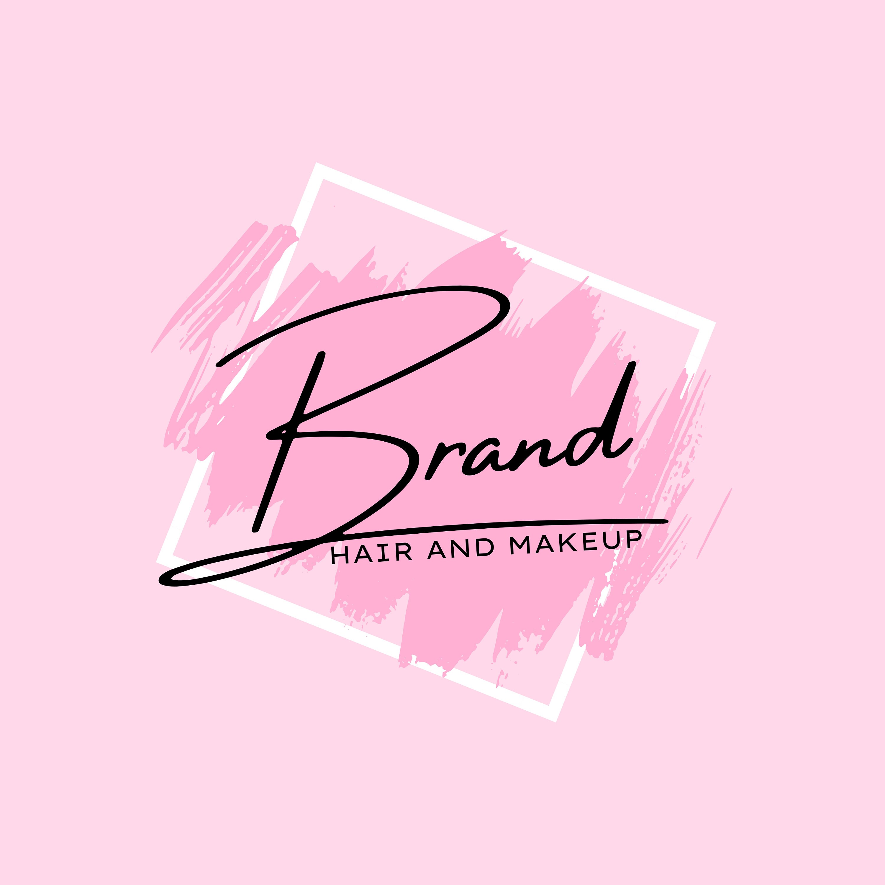 Pink Beauty Logo for Brand - Canva Template Easy Use - Etsy