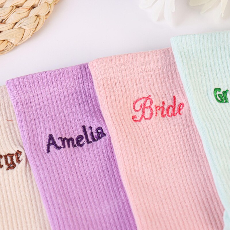 Embroidered Socks - Etsy