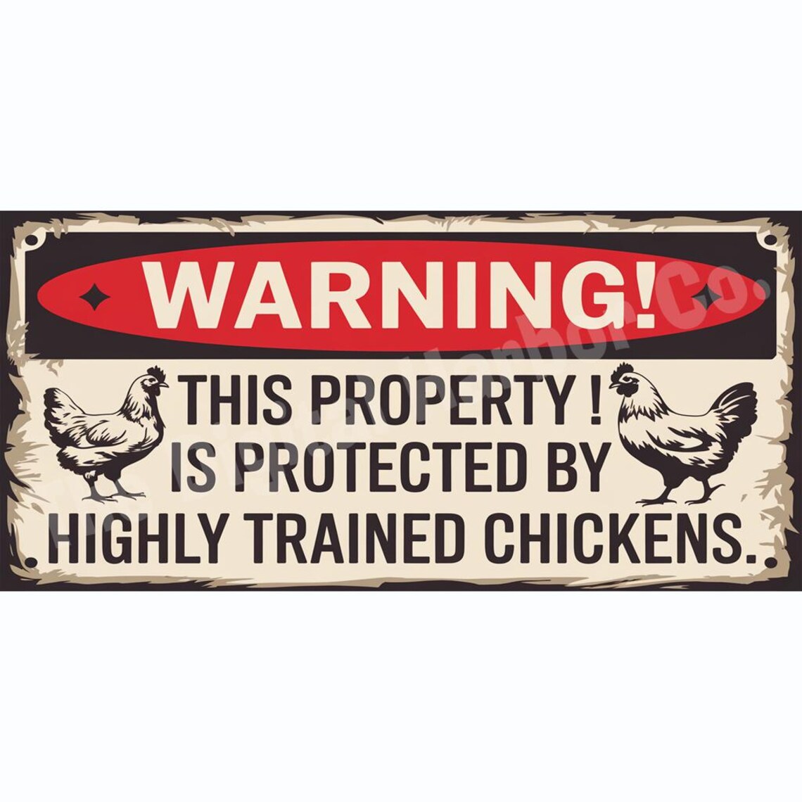 High Quality Digital Download Sign Warning This Property Protected by ...