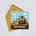 Digger Birthday Card: Children's Printable Card Front (PDF) - Etsy