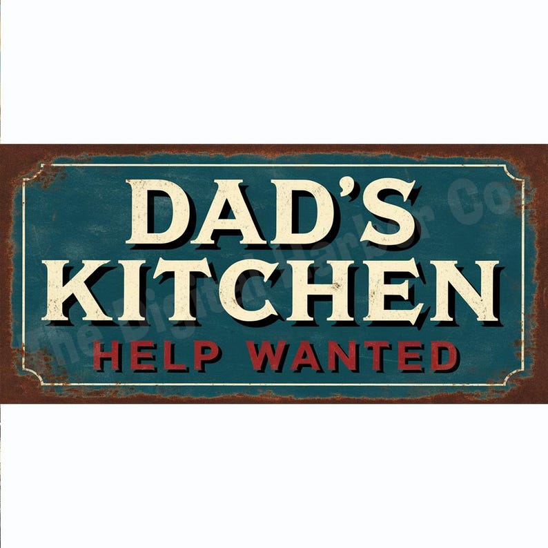 High Quality Digital Download Wooden Metal Template Sign Dads Kitchen ...