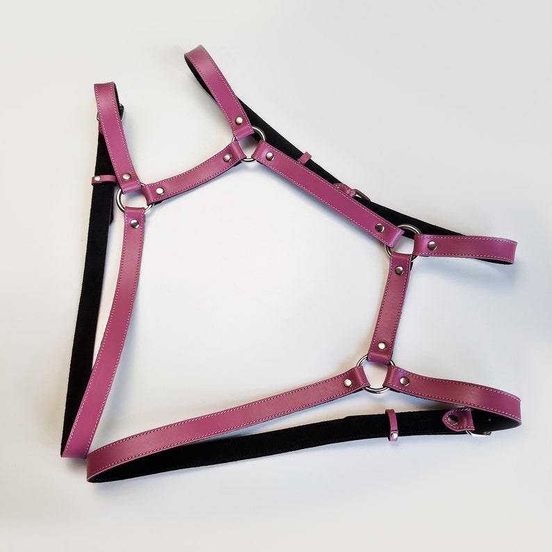 Leather Open Crotch Panties 16 Colors Leather Crotchless Panties Harness Lingerie Bdsm
