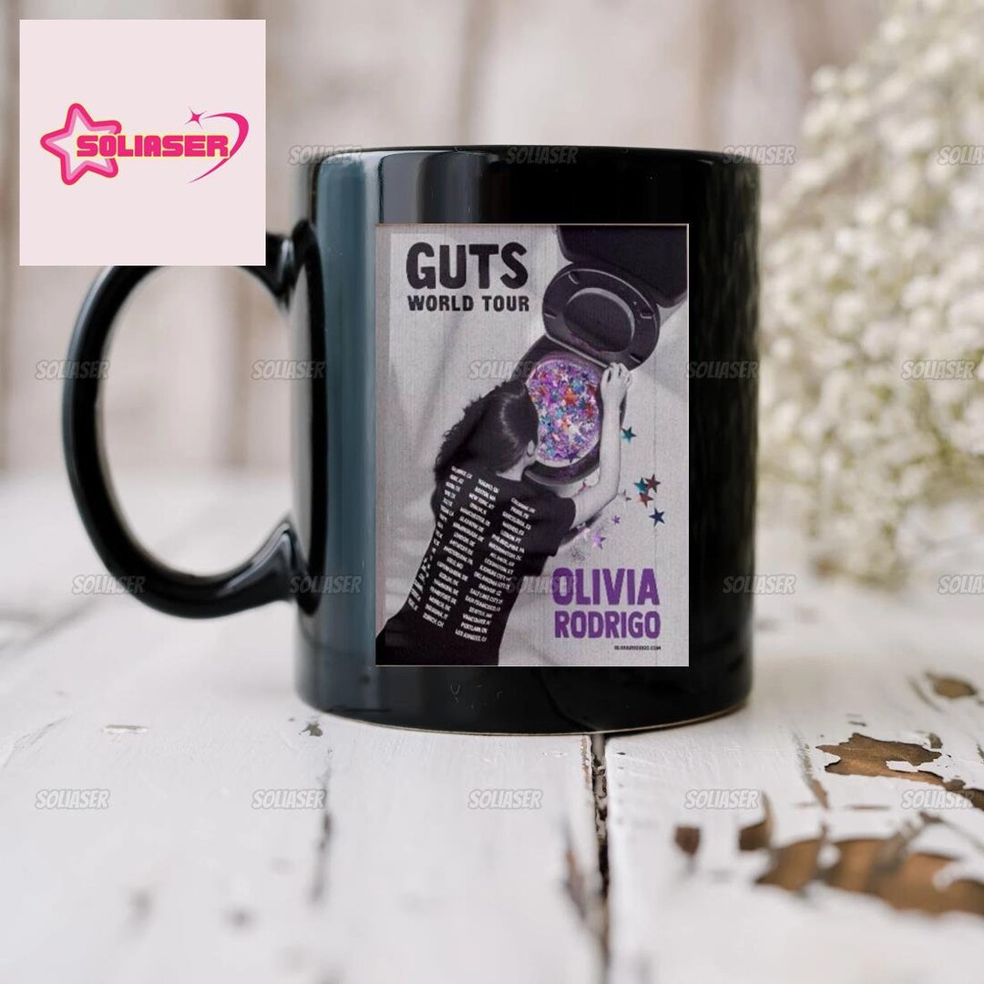 Olivia Rodrigo Mug, Olivia Rodrigo Guts Tour 2024 Mug, the Guts World ...