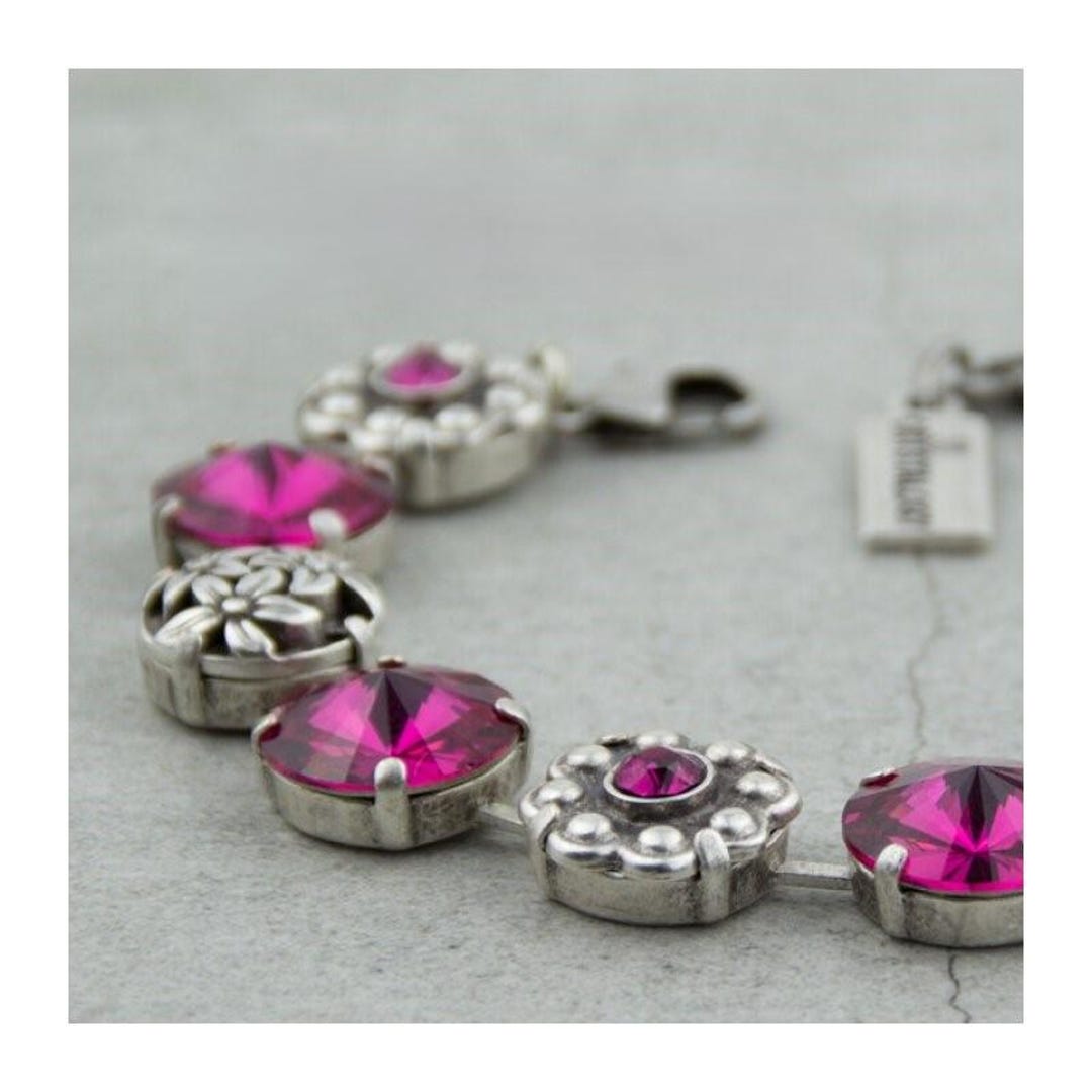 10pcs Antique Silver Rosettes: 4mm Crystal & 14mm Rivoli Settings ...