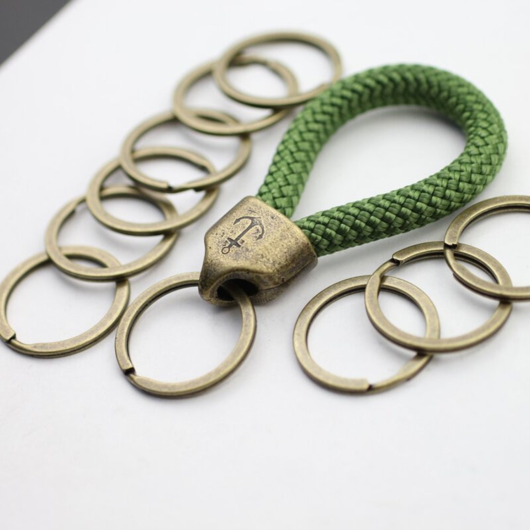 33mm Brass Falt Key Rings, Key Split Rings Chain, Large Round O Key ...