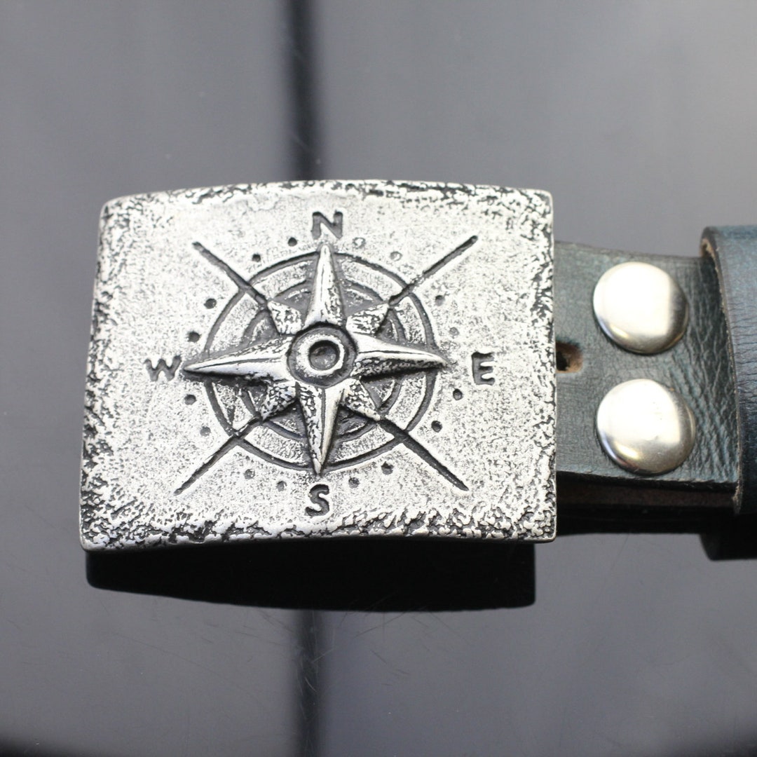 Compass Belt Tip, Large Sailor Belt Buckle, Unisex Belt Accessories ...