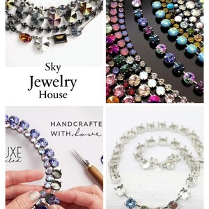 Matte Black 8mm Empty Cup Chain: DIY Crystal Setting, Jewelry Supply ...