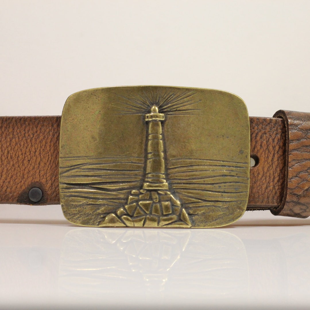 Lighthouse Belt Buckle, Nautical Belt Buckle, Sailing Belt Buckle ...