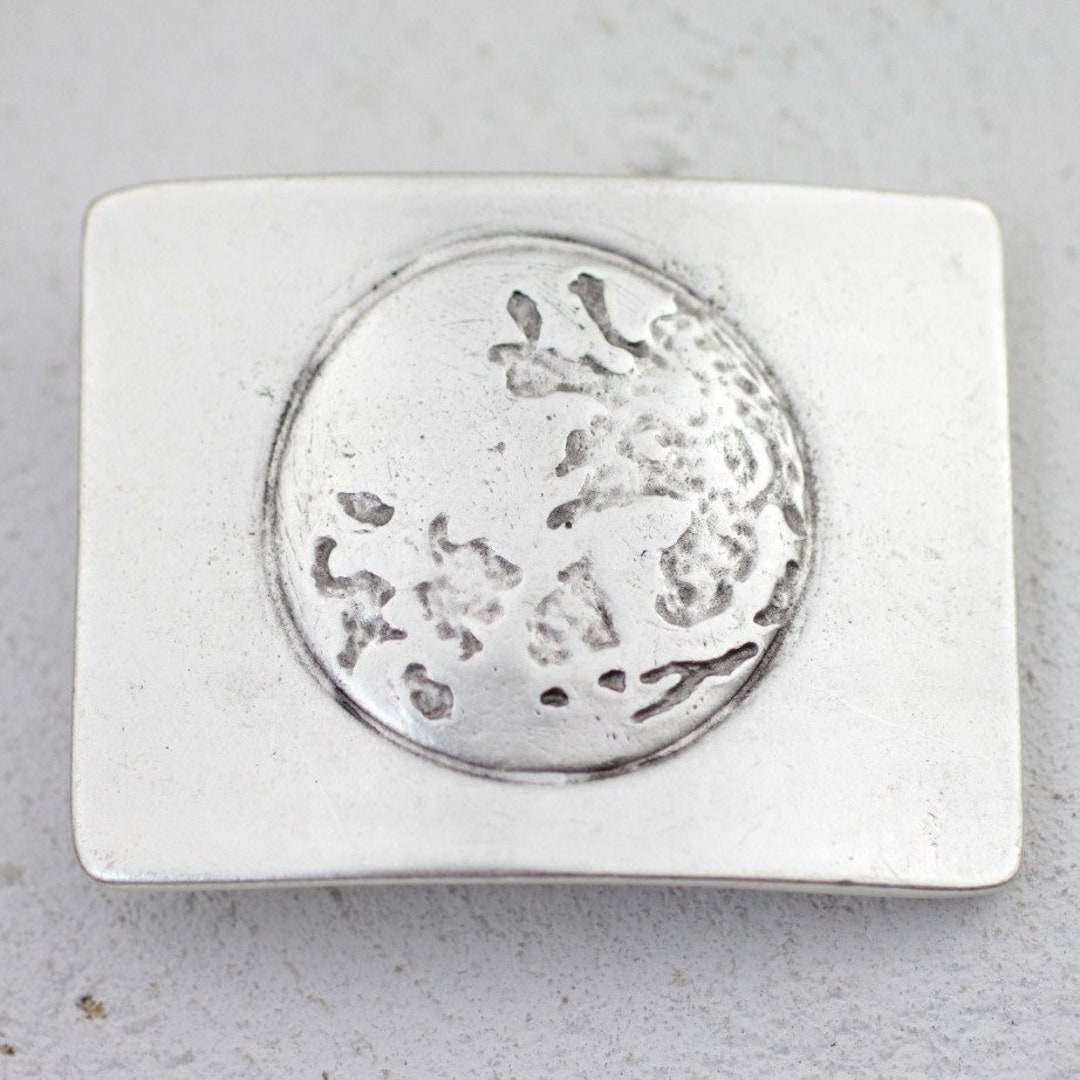 Antique Silver Moon Belt Buckle - Fits 4cm Snap Belts - GS96 - Etsy