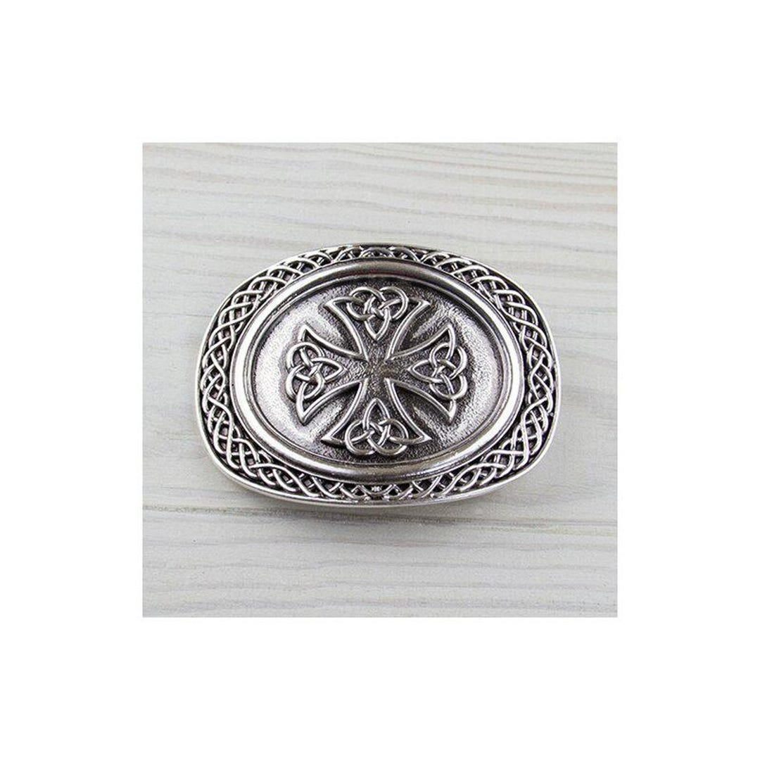 Medieval Celtic Cross Belt Buckle, Knight Belt Buckle, Silver Cross ...