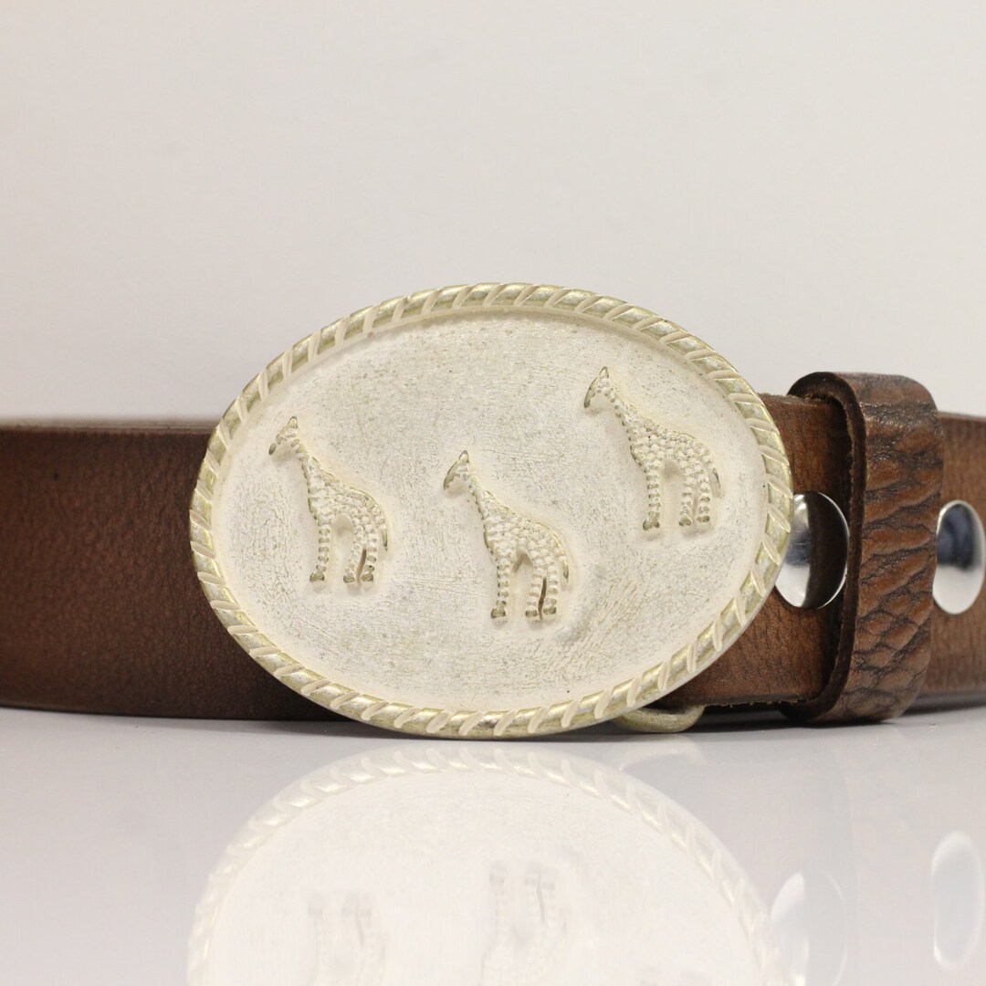 Giraffes Family Belt Buckle, African Belt Buckle, Boho Belt Buckle ...