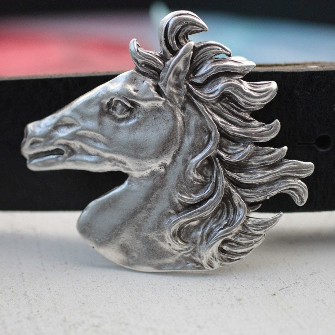 Horse Belt Buckle, Gift for Horse Lover, Horse Head Belt Buckle, Animal ...