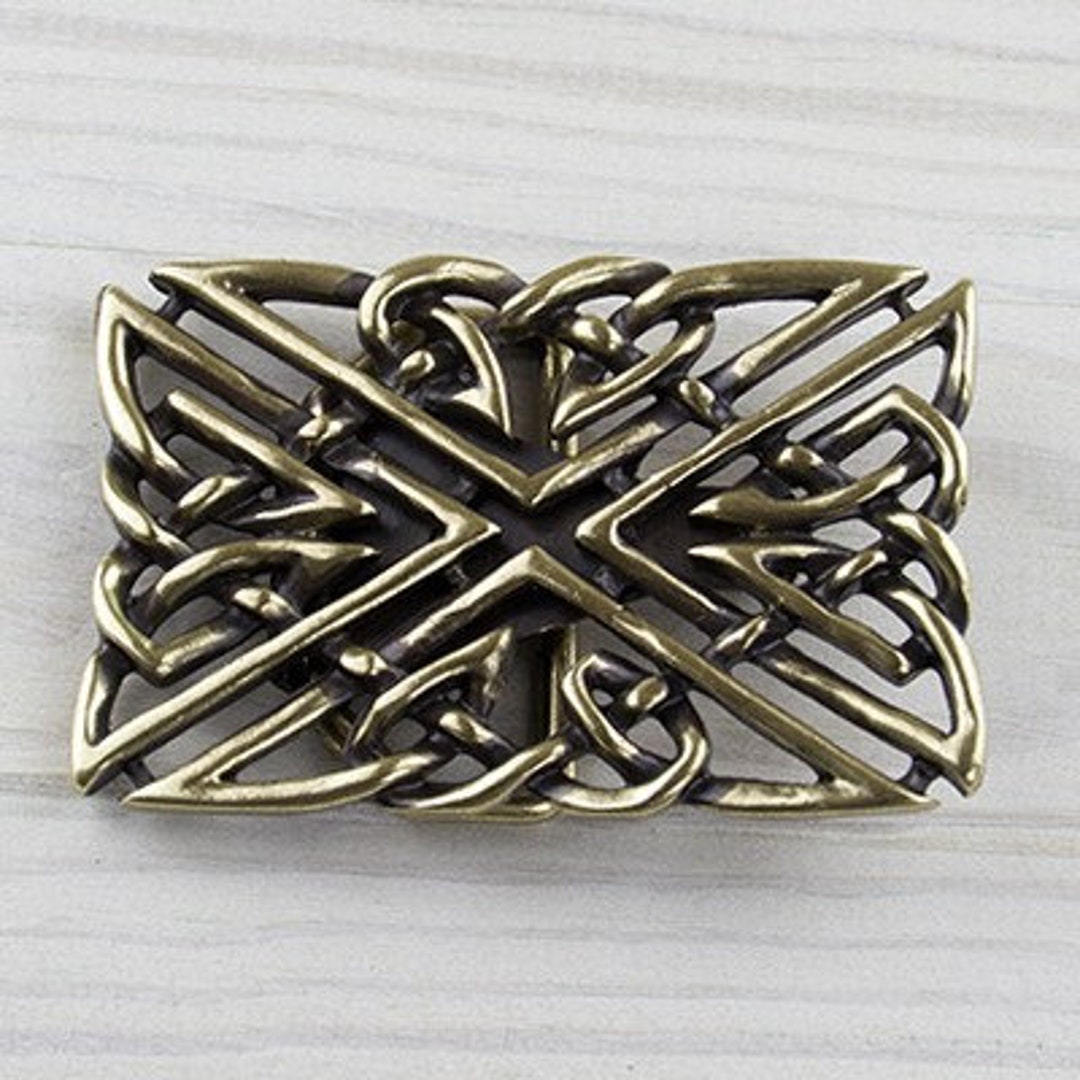 Irish Celtic Cross and Knot Belt Buckle , Rectangle Belt Buckle, Celtic ...