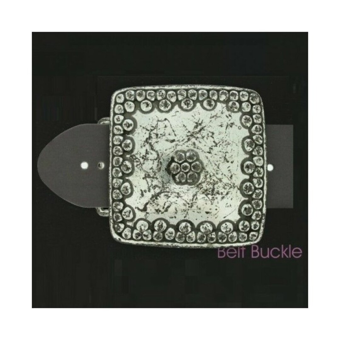 Square Belt Buckle, Sİlver Belt Buckle, Metal Belt Buckle, Flower Belt ...