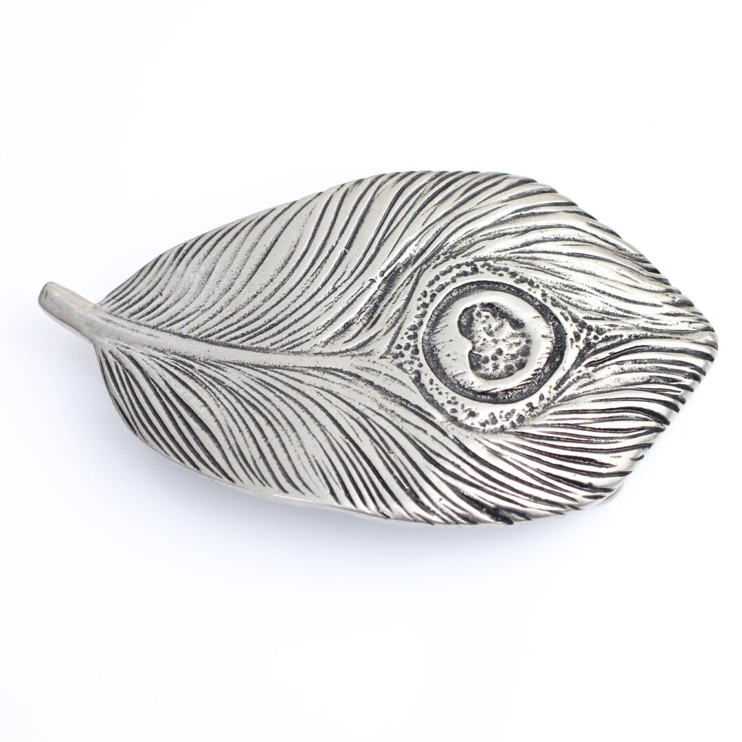 Peacock Feather Belt Buckle, Feather Belt Pin, Metal Belt Pin, Boho ...