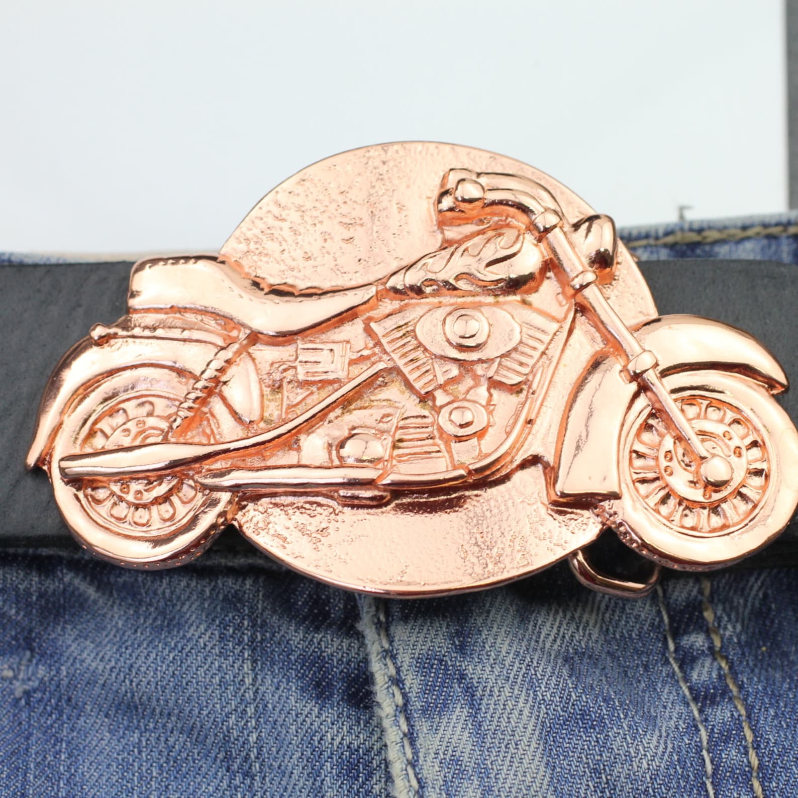 Biker Belt Buckle, Motorcycle Rider Belt Buckle, Rocker Belt Buckle ...