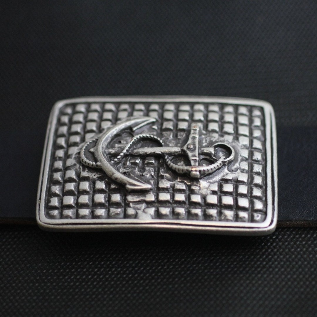 Anchor Belt Buckle, Silver Belt Buckle, Summer Belt Buckle, Sailing ...
