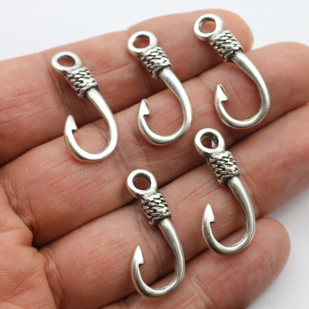 10 Fish Hook Bracelet Clasp, Leather Bracelet Clasps and Closures, DIY ...