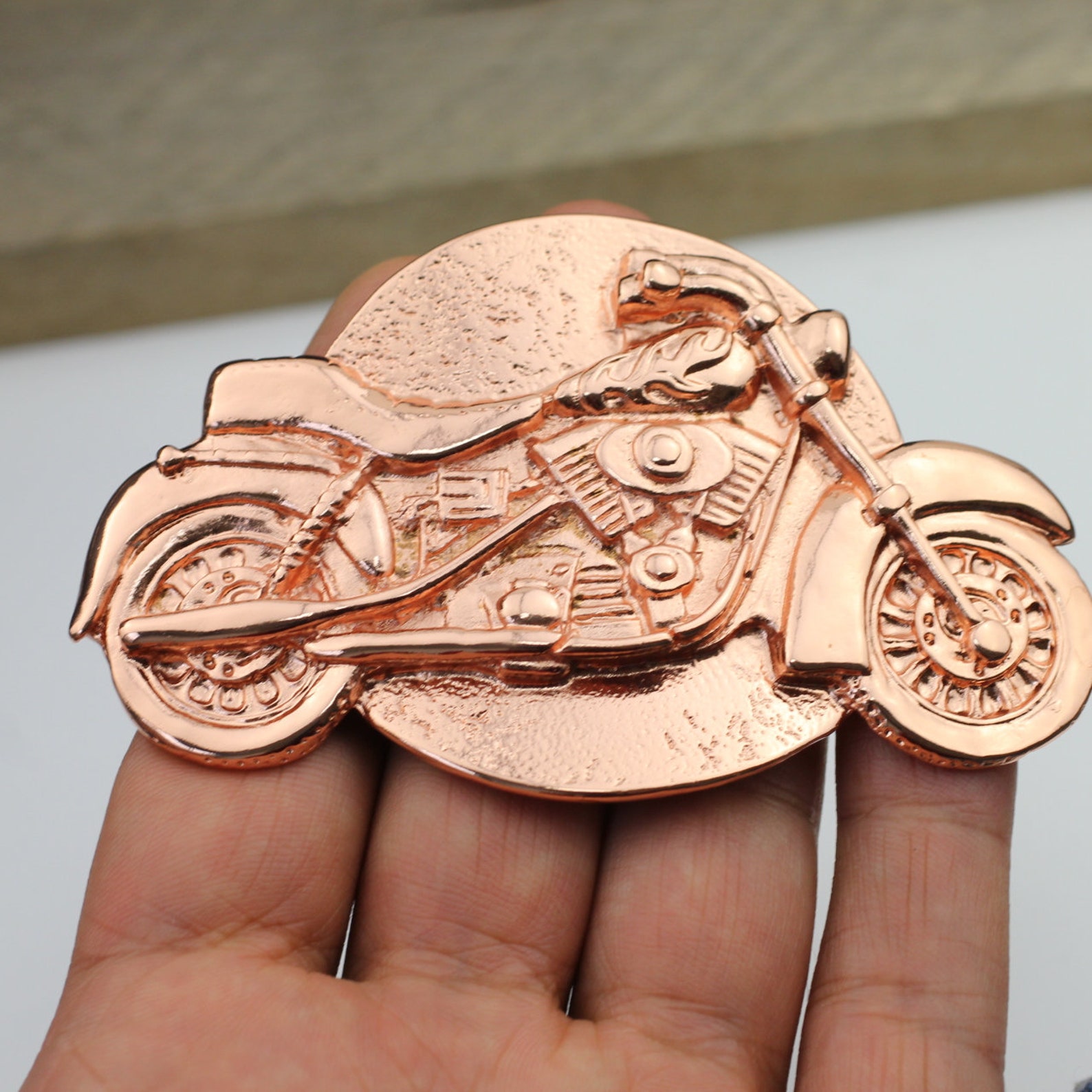 Biker Belt Buckle, Motorcycle Rider Belt Buckle, Rocker Belt Buckle ...