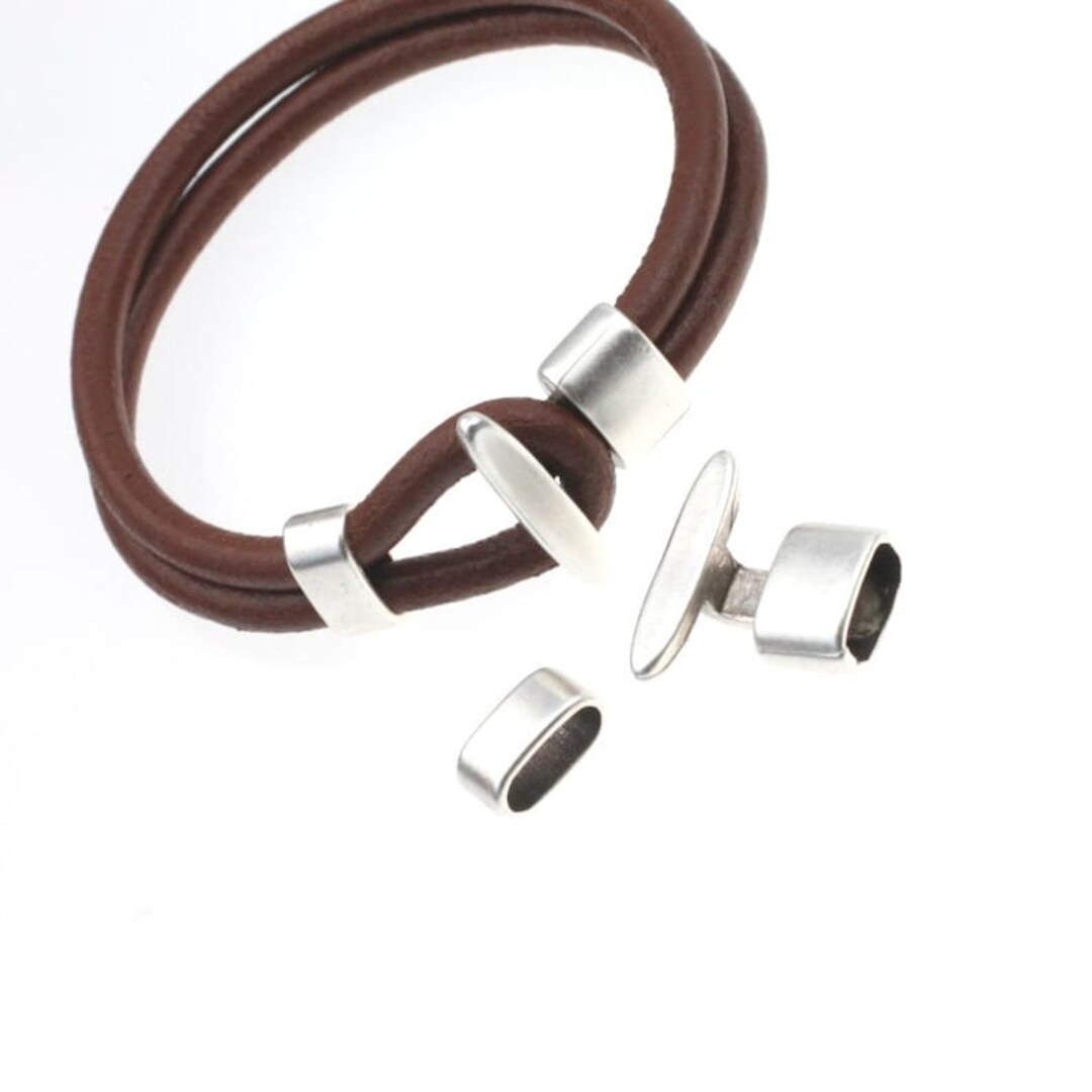 5 Sets T-bar Hook Clasp, Bracelet Findings, Open Hook Clasp, Antique ...