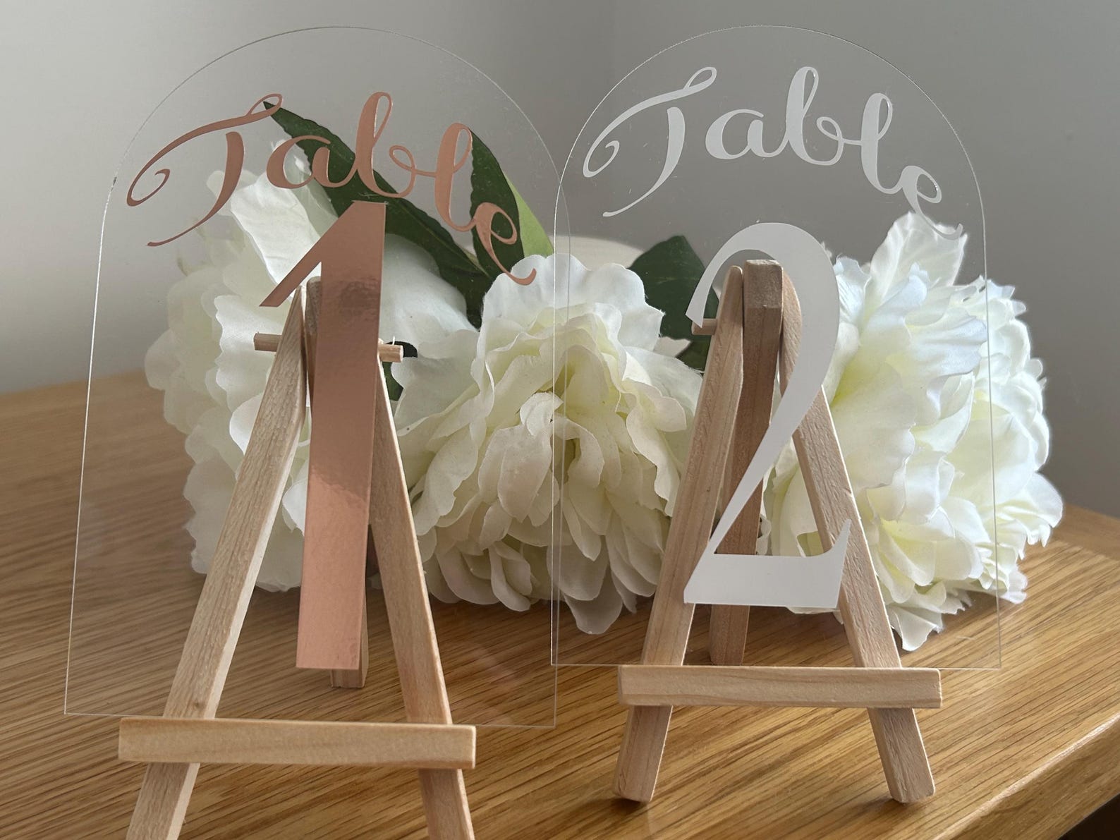 Arched Table Numbers, Table Number Signs, Table Decorations ...