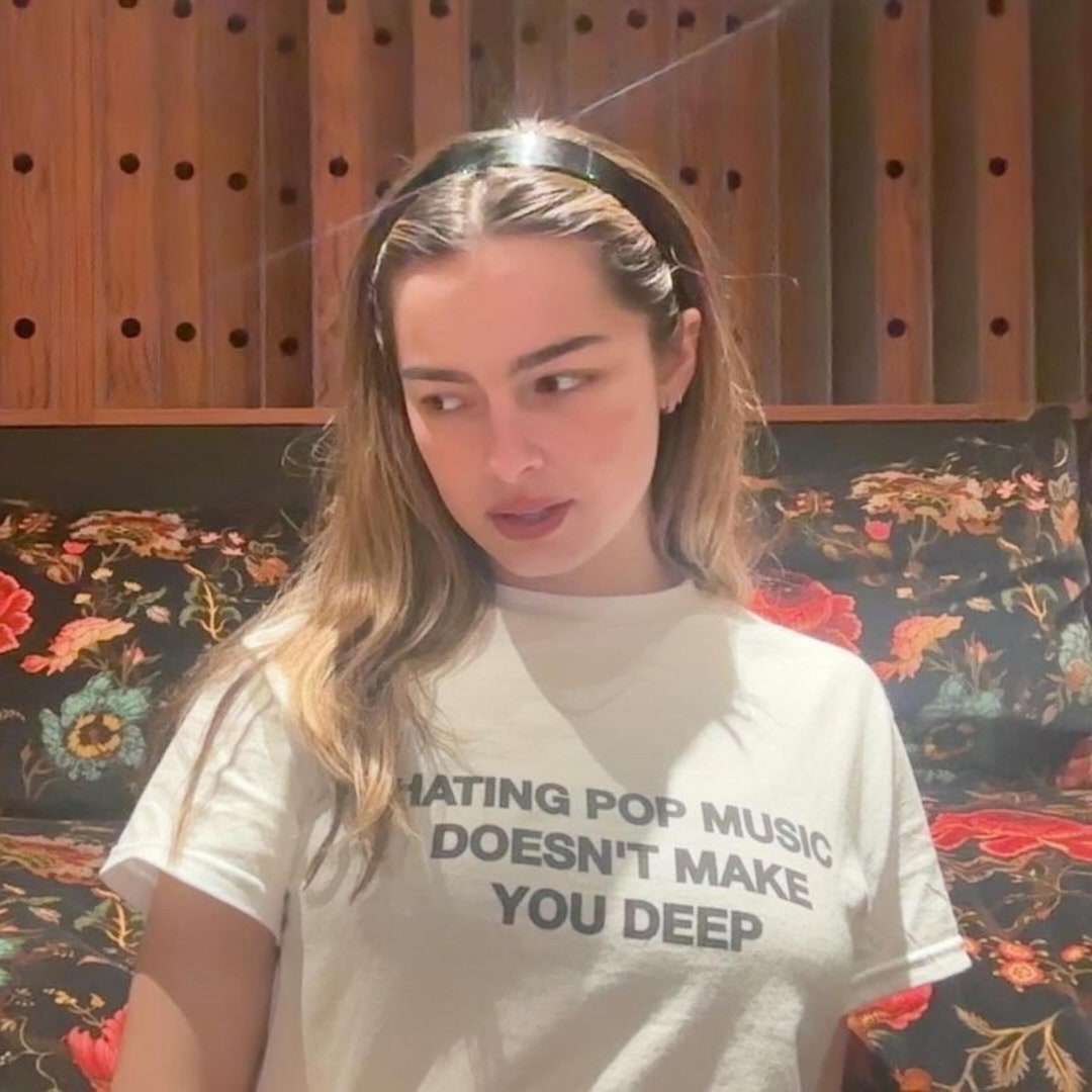 Hating Pop Music Doesn't Make You Deep Y2K Baby Tee Unhinged Sarcastic ...