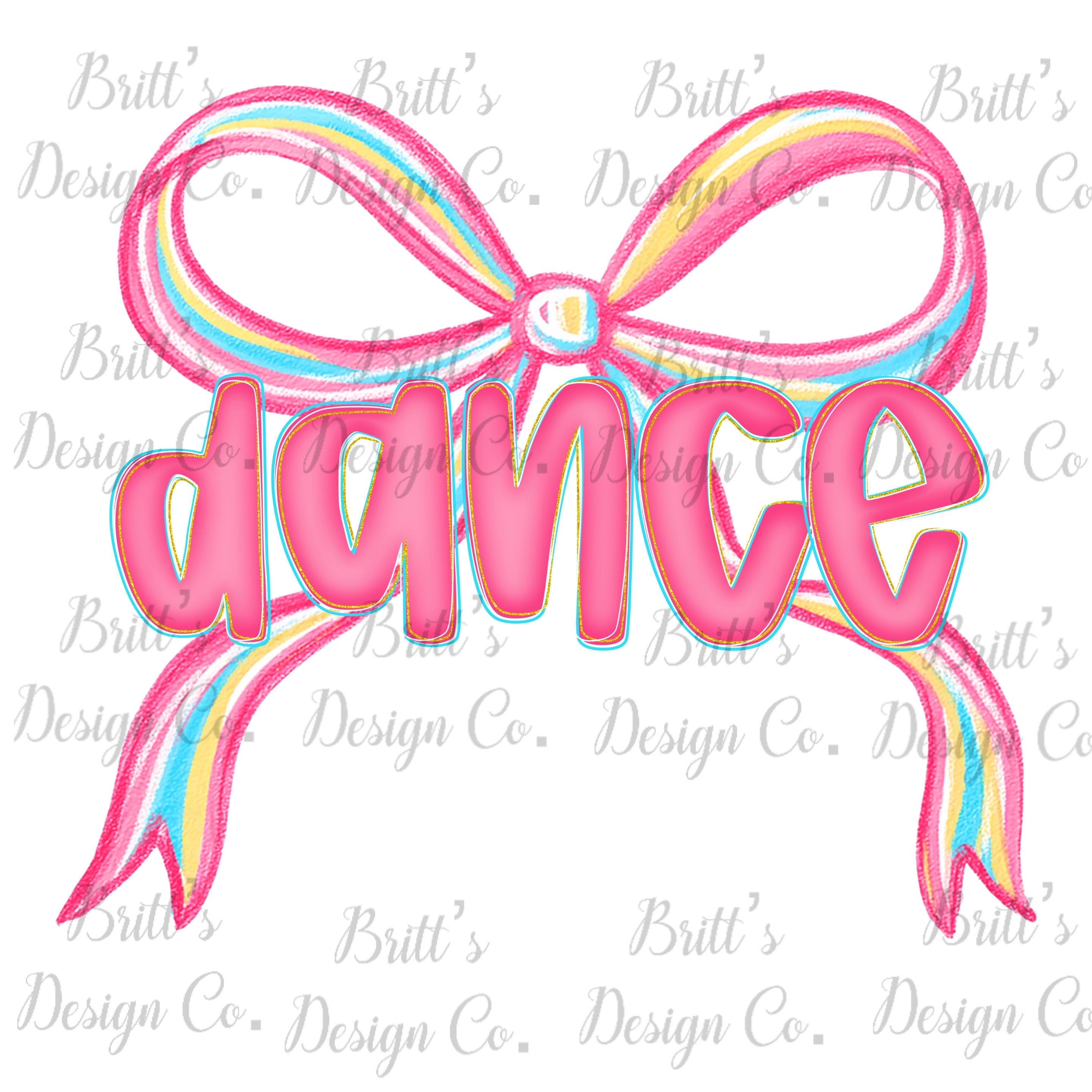 Coquette Dance PNG: Pink Bow Girly Sublimation (digital Download - Etsy