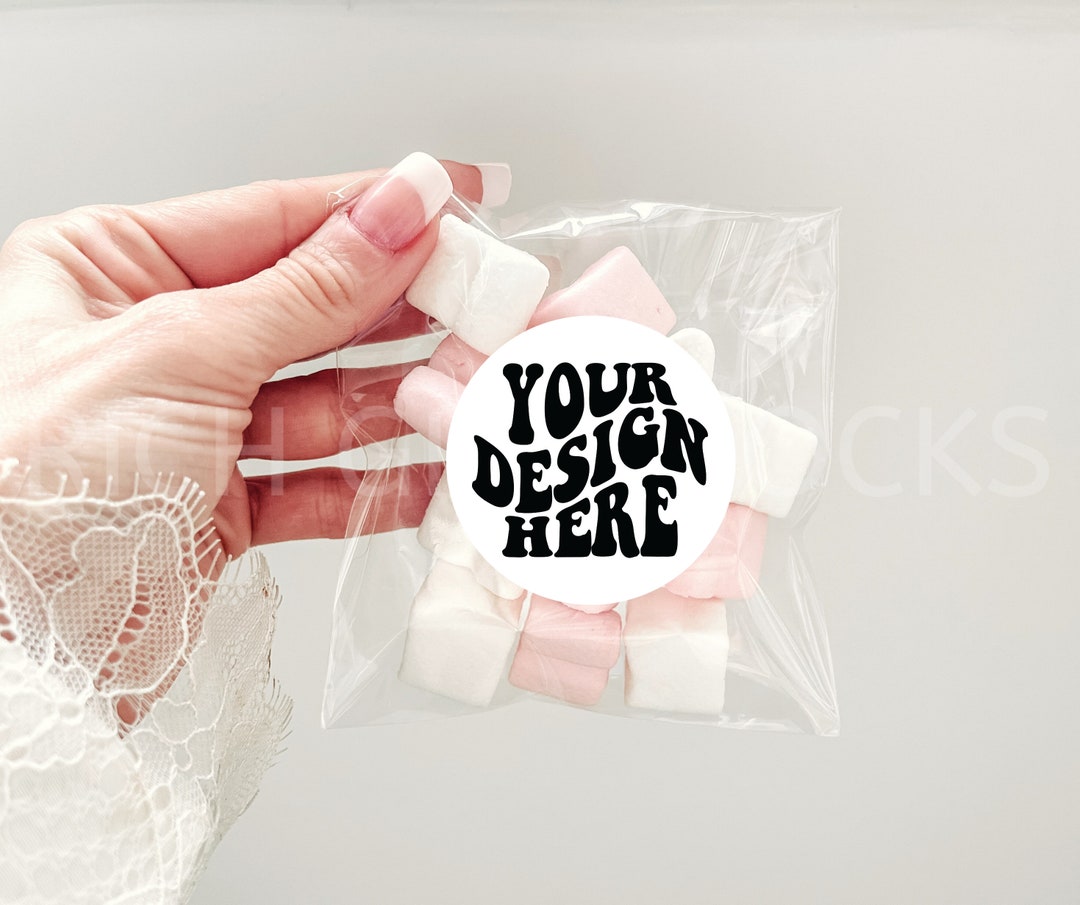 Round Tag Mockup Sticker Label Mockup Cookie Mockup Favor Mockup Styled ...