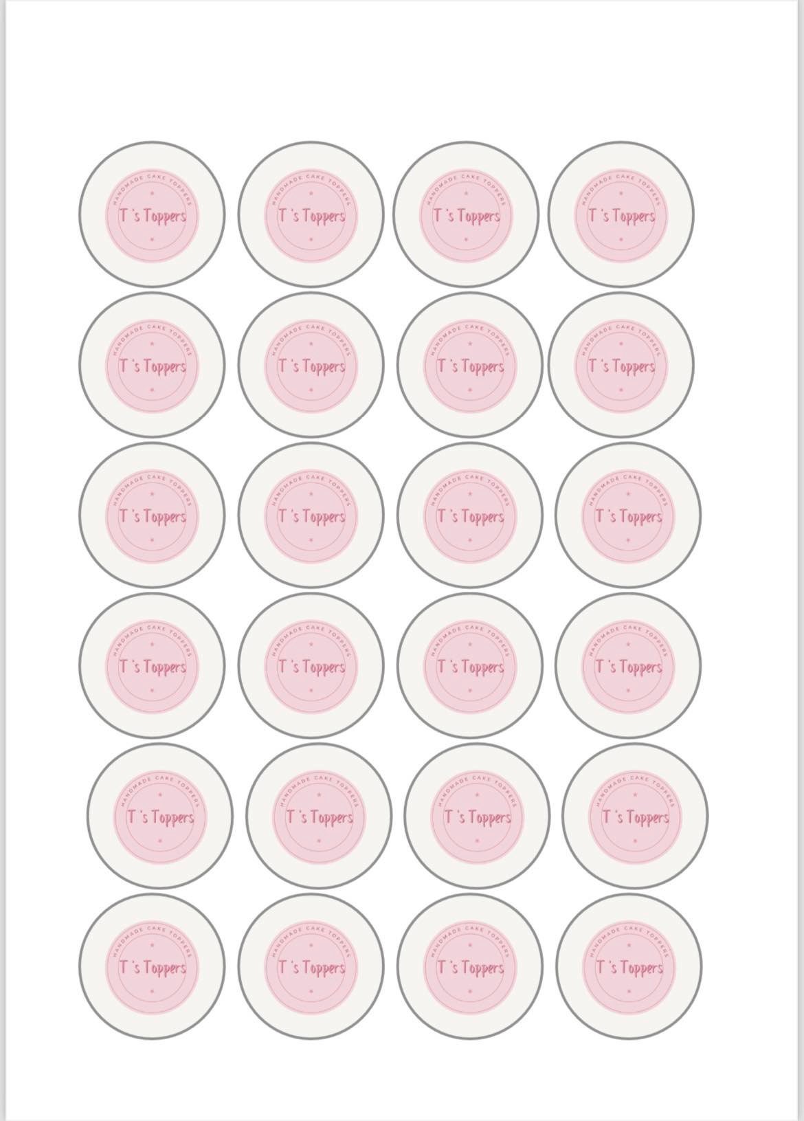 Custom Edible Cupcake Toppers - Etsy