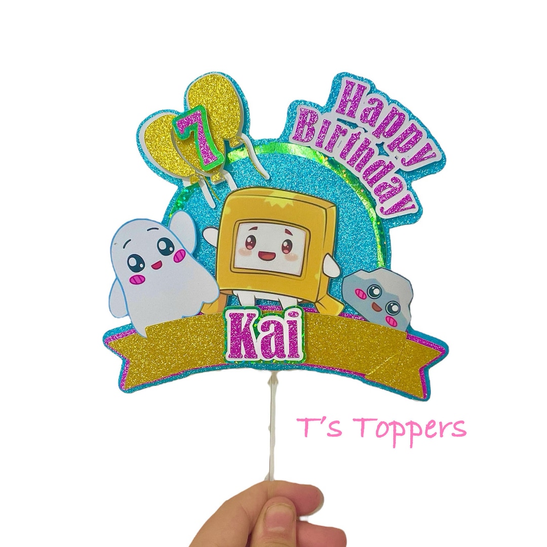 3D Lanky Box Theme Cake Topper - Etsy UK