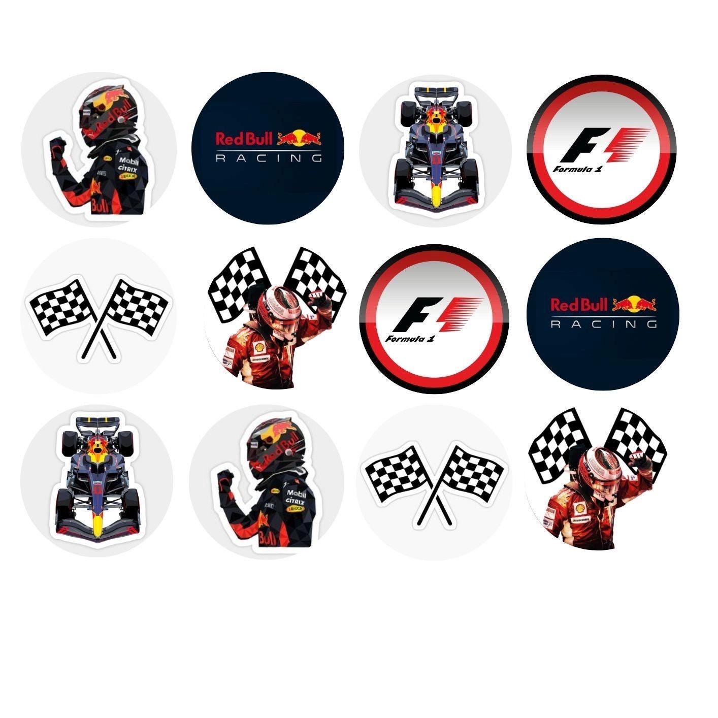F1 Racing Edible Cupcake Toppers: Personalized Cake Decorations - Etsy UK