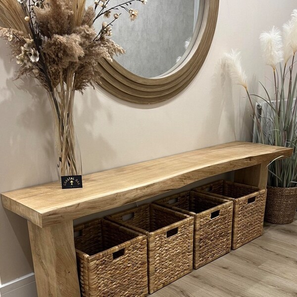 Live Edge Bench - Etsy