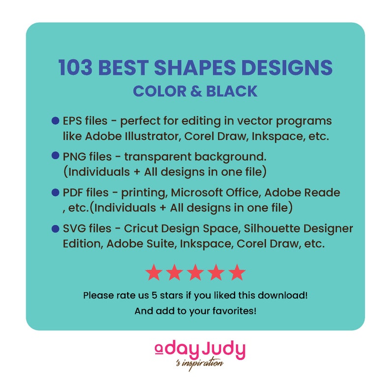 Best Shapes Design, Basic Shape SGV Design, Basic Shape Clipart, 103 ...