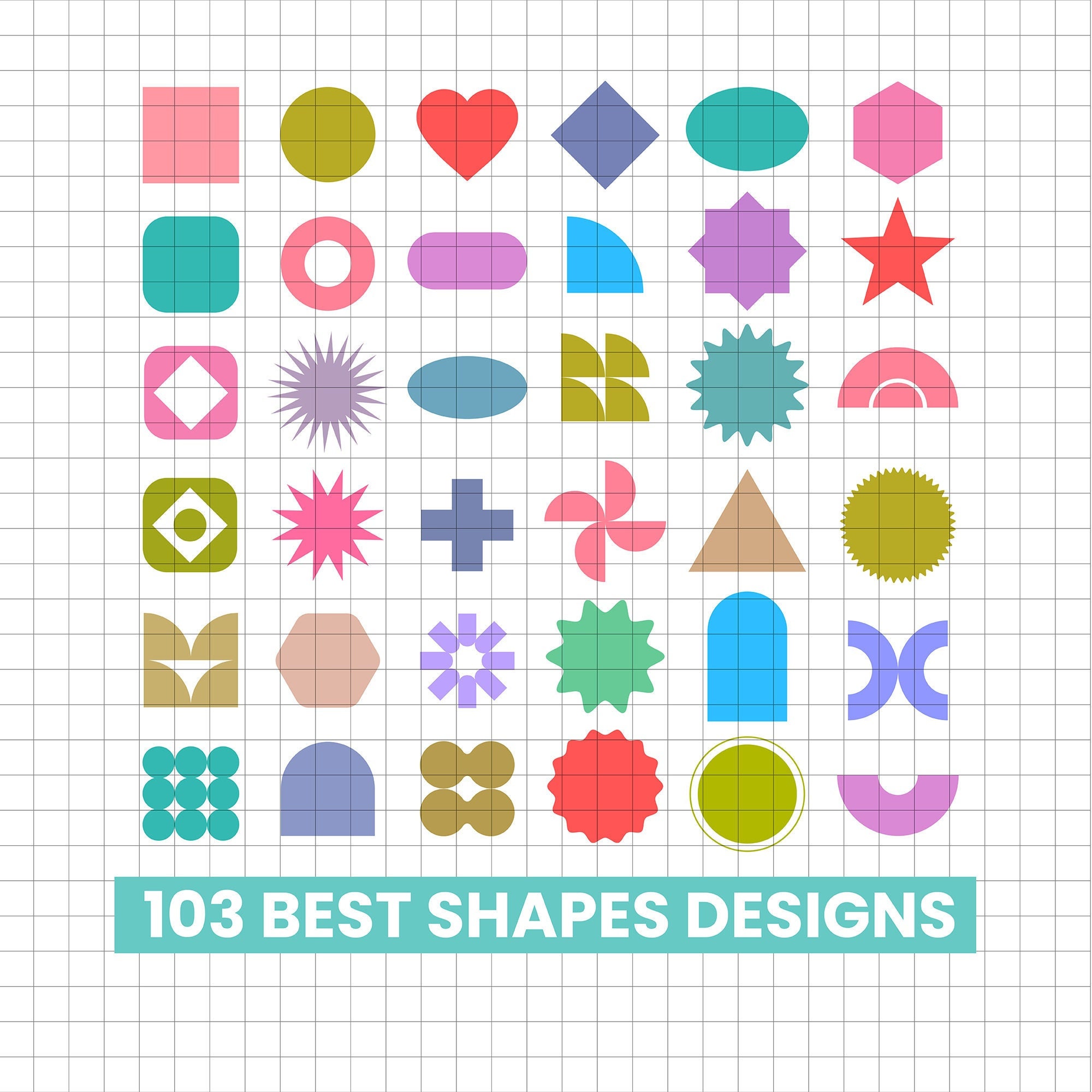 Geometry Shapes Clipart Best Cartoon Geometric Shapes Stock